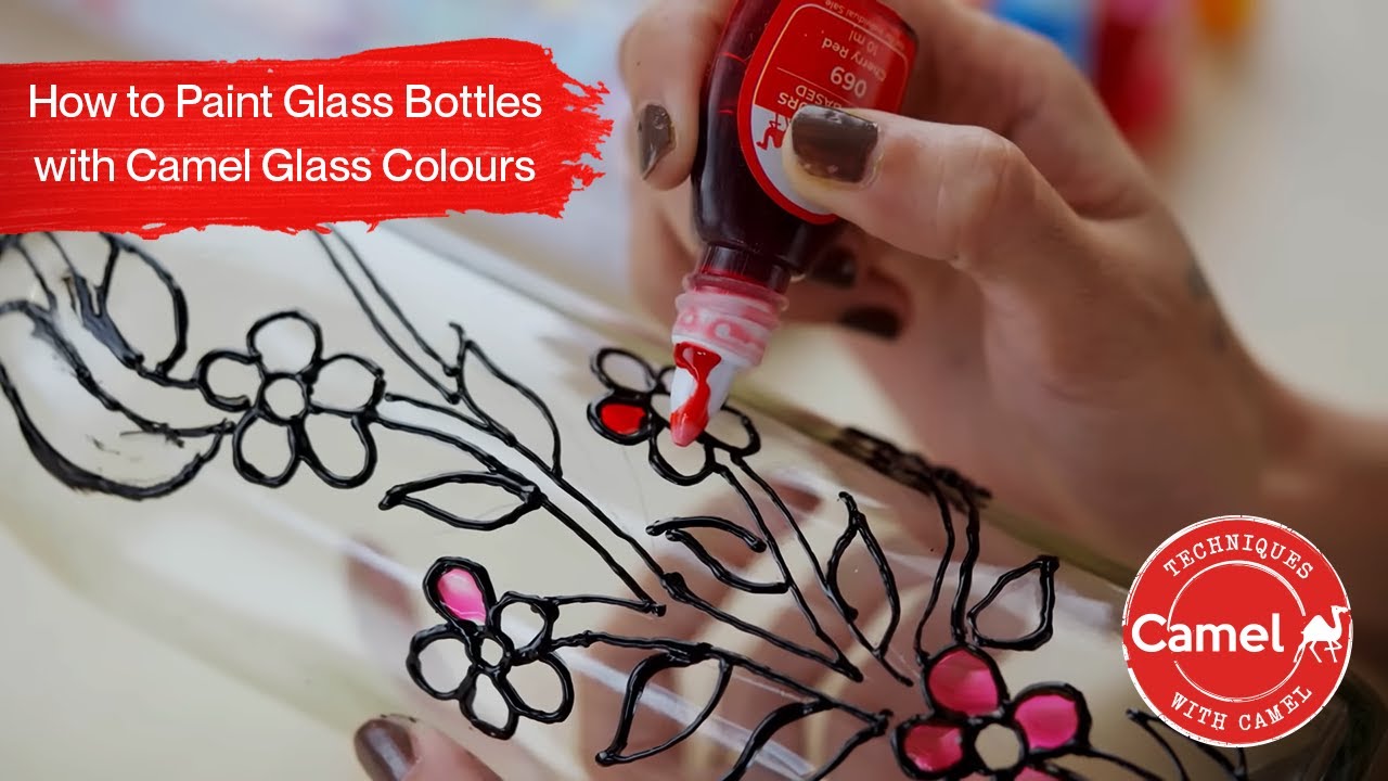 Step-by-Step Guide to Painting Glass Bottles with Camel Glass Colors ...