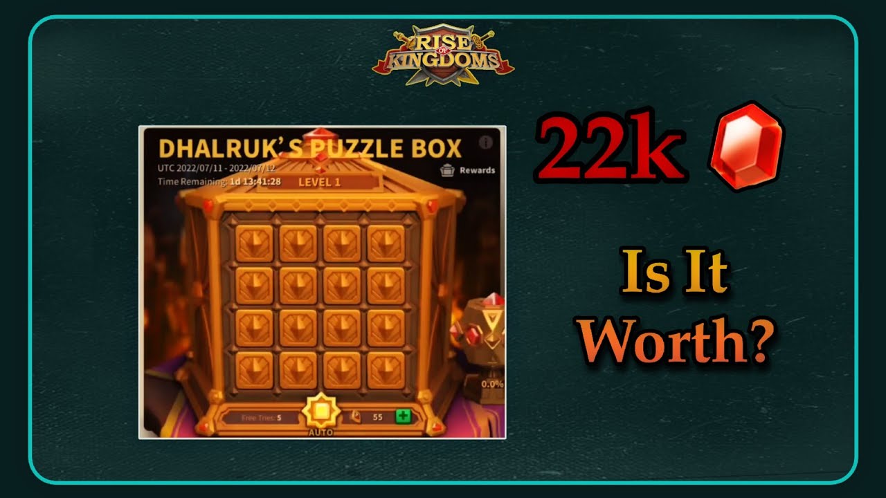 Dhalruk's Puzzle Box Event - Rise of Kingdoms - YouTube