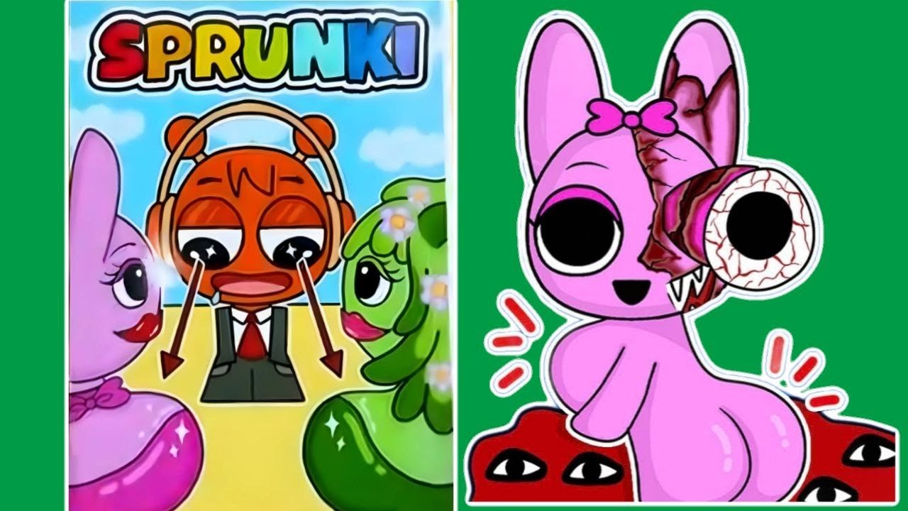 Making INCREDIBOX SPRUNKI Game Book 📚 (🐰 Sexy PINKI's Heart Surgery ...