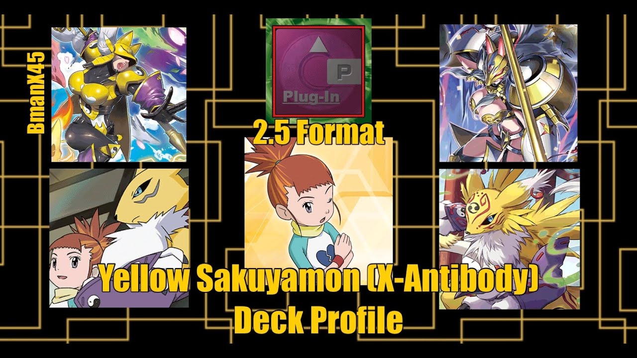 Digimon TCG: Yellow Sakuyamon (X-Antibody) Deck Profile 2.5 Format ...