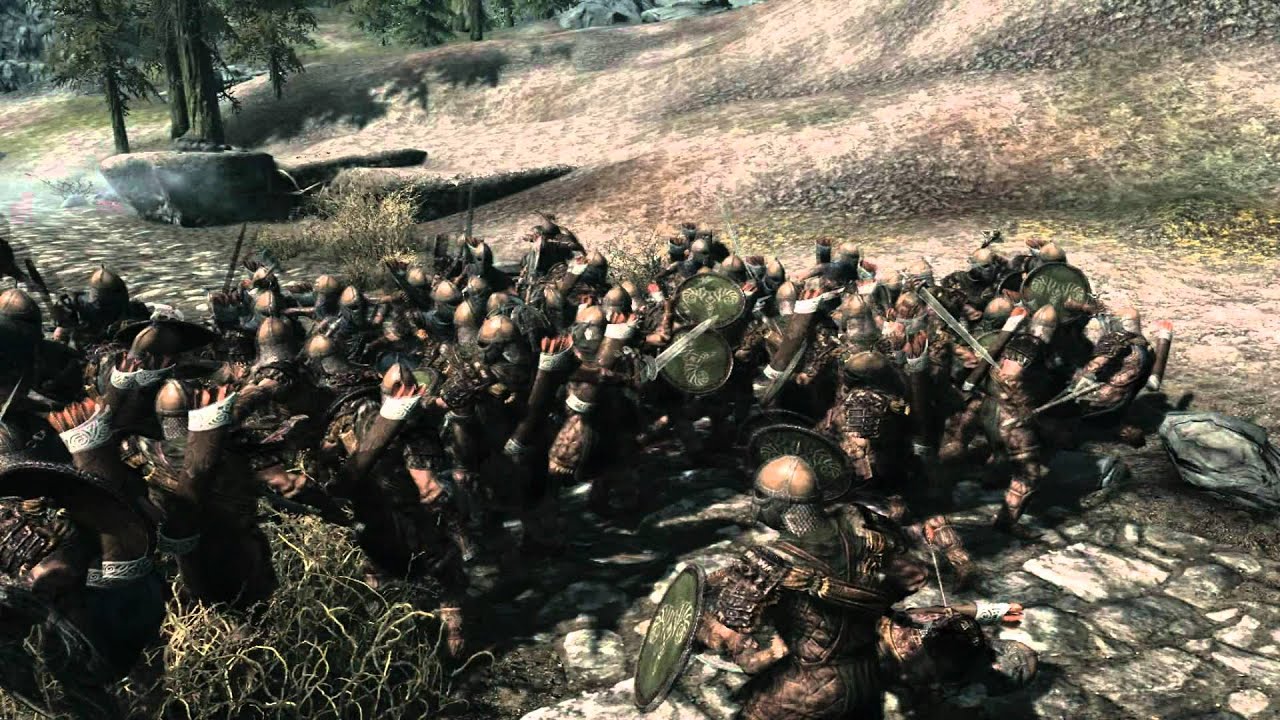 Skyrim NPC battles #2 Markarth vs Windhelm ( 30 vs 30) - YouTube