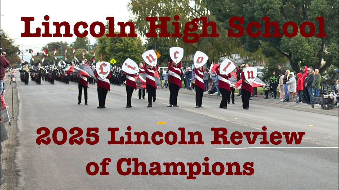Lincoln HS Marching Band & Color Guard -Eagle Squadron- 2025 Lincoln ...