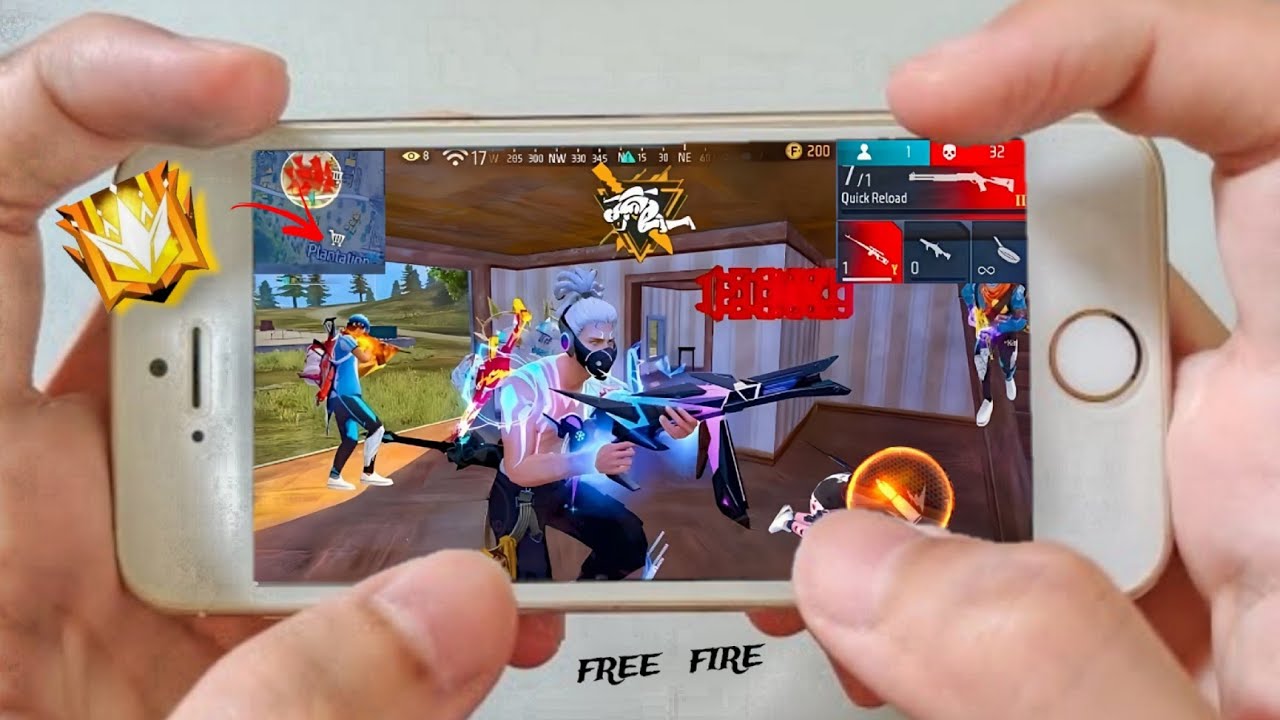 Free fire live | Full handcam IPhone 6s⚙️Settings Free Fire max HUD ...