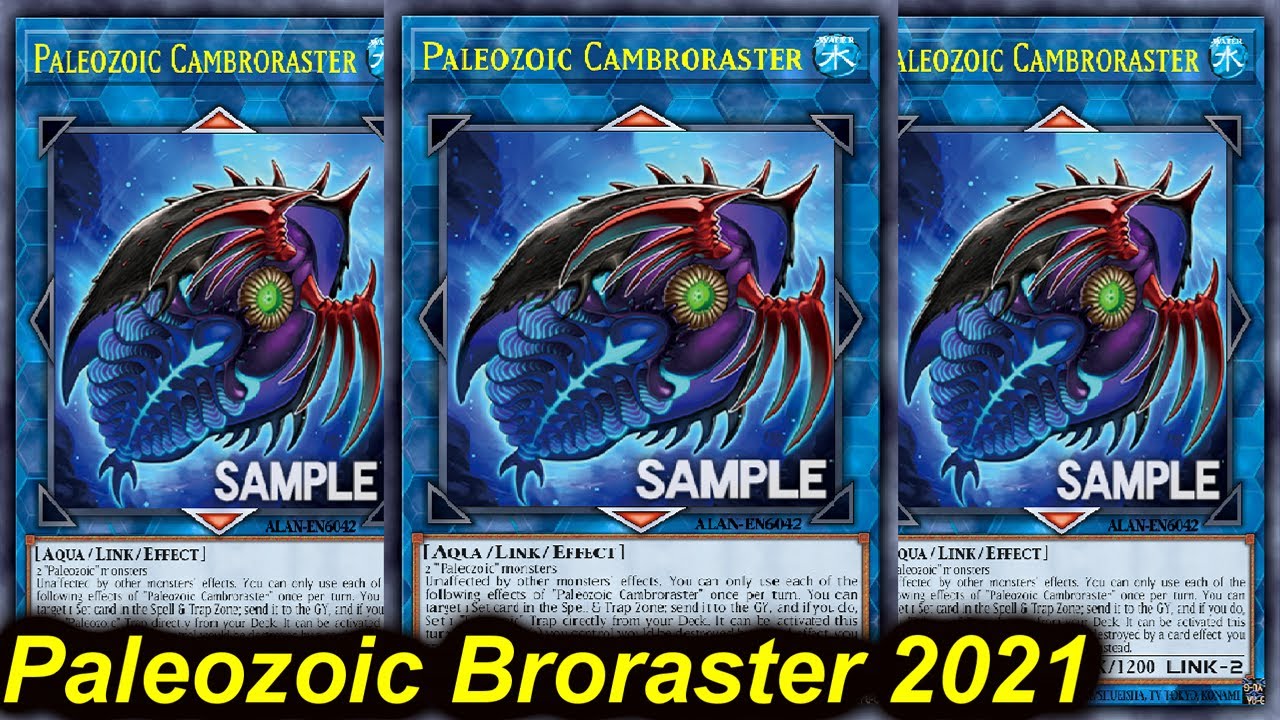 【YGOPRO】PALEOZOIC CAMBRORASTER DECK 2021 - YouTube