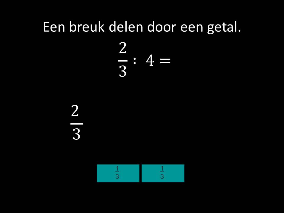 breuk delen door een getal - YouTube