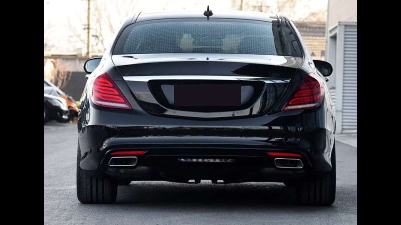 Mercedes Benz S Class W222 Sedan Carbon Fiber Rear Trunk Spoiler Boot ...