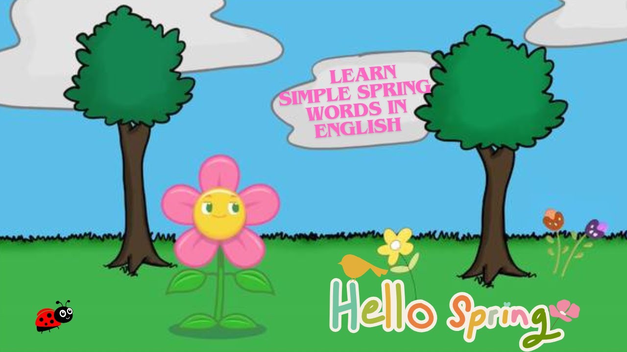 Spring Words | Spring Vocabulary | Spring song for kids - YouTube