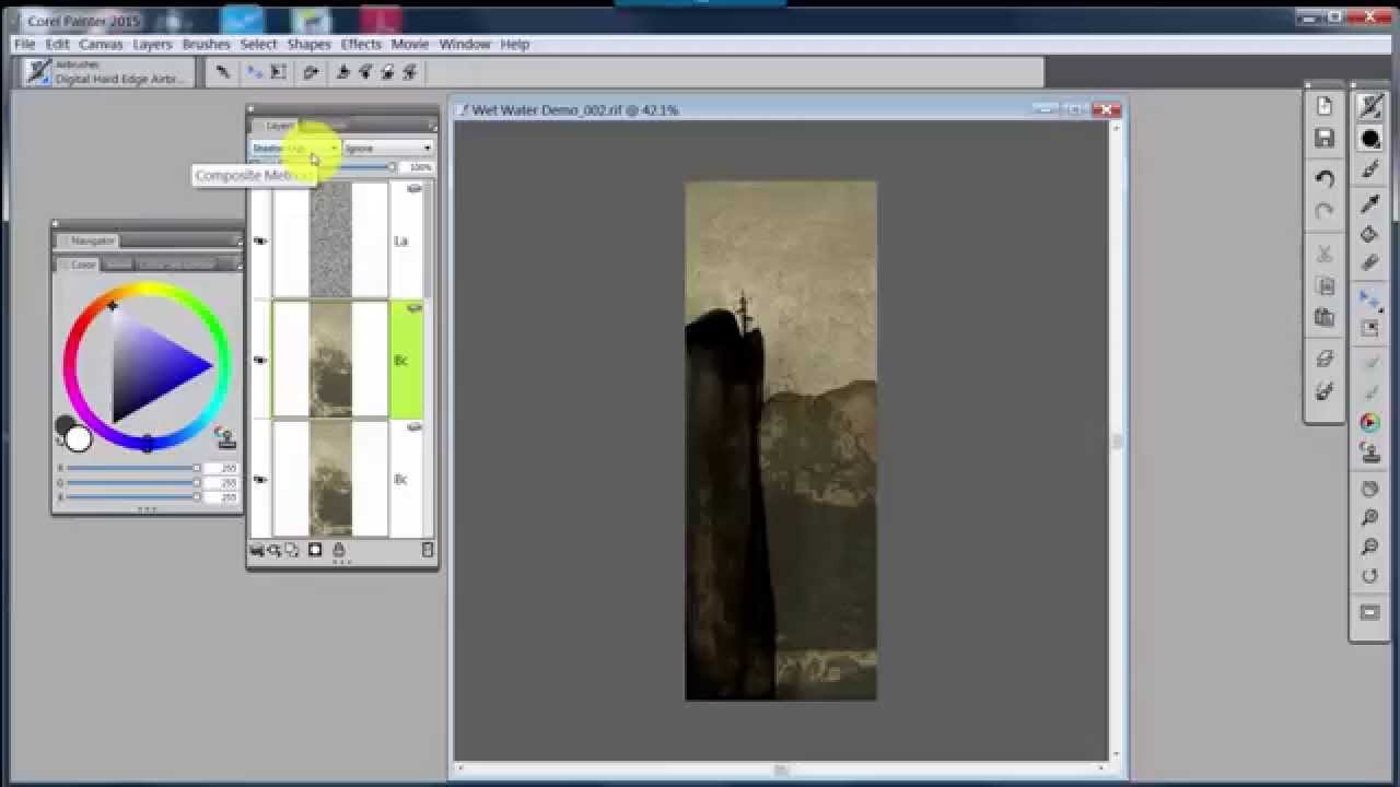 004-Wet Water Demo - Texture and Layer Mask - YouTube