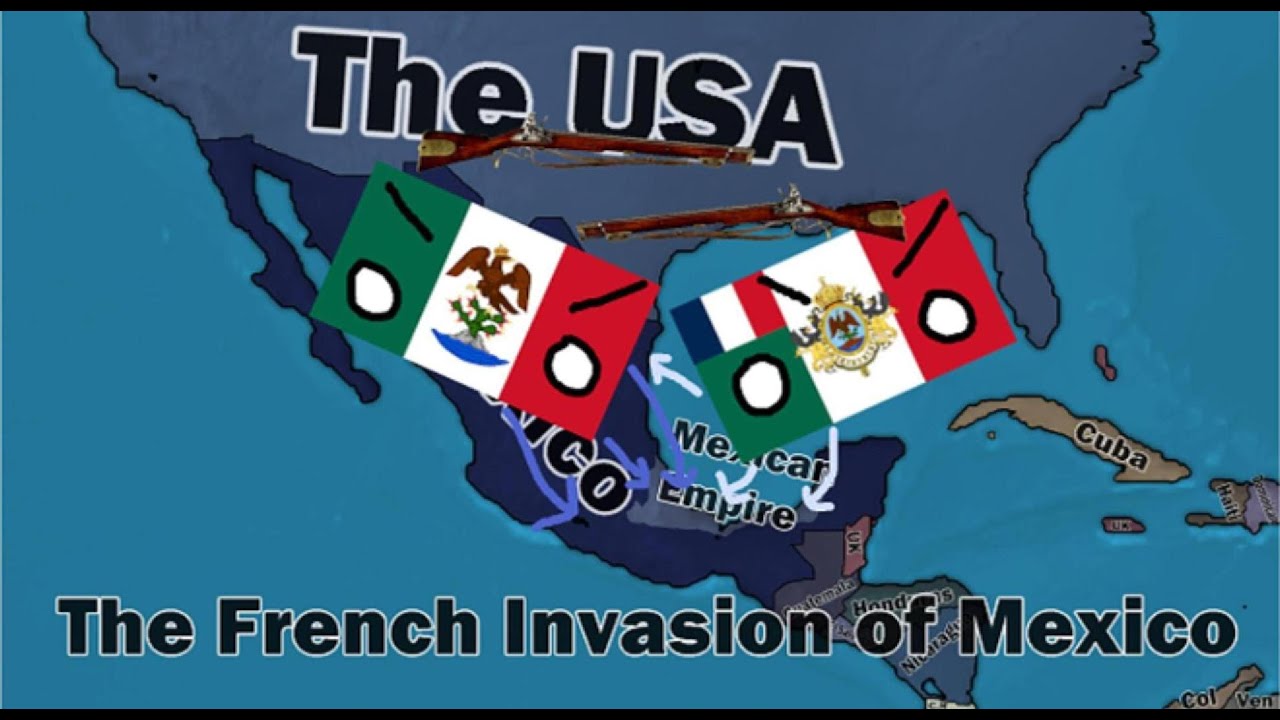 The French Invasion of Mexico: A Realistic Map Animation - YouTube