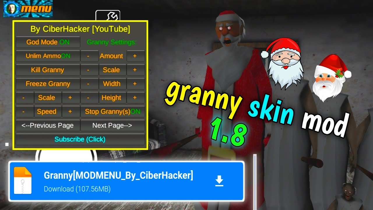 Granny skin texture change mod menu || mediafıre download link - YouTube