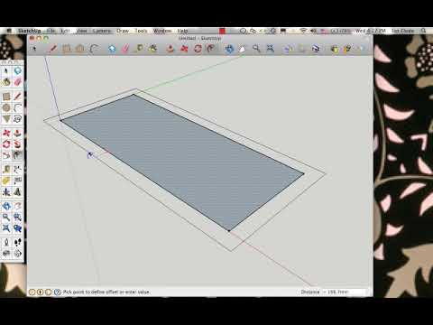 Using the offset tool in Sketchup - YouTube