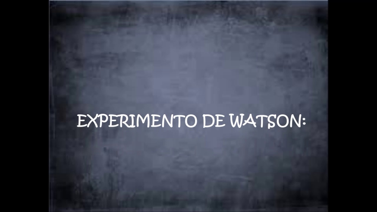TEORIA DE WATSON - YouTube