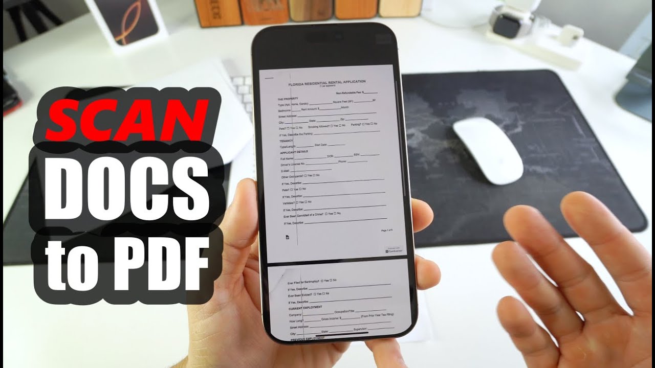 How To Scan Documents to PDF with Apple iPhone 16 Pro Max - YouTube
