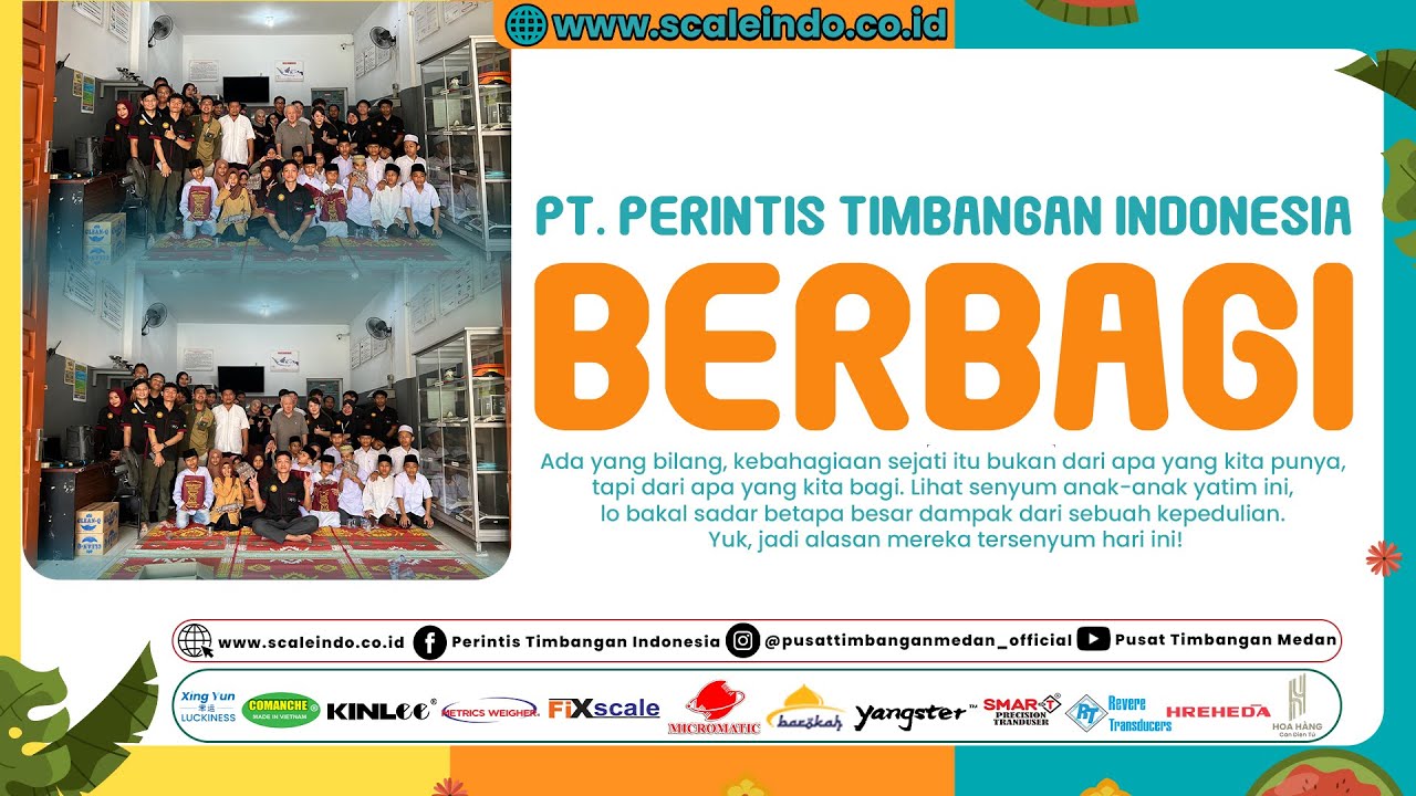 PT. PERINTIS TIMBANGAN INDONESIA BERBAGI KEPADA ANAK YATIM - YouTube