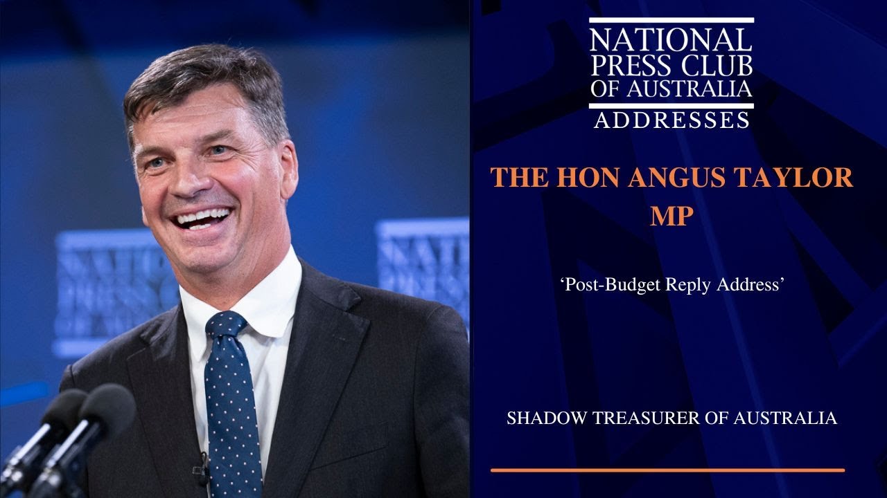 IN FULL: The Hon Angus Taylor MP's Address to the National Press Club ...
