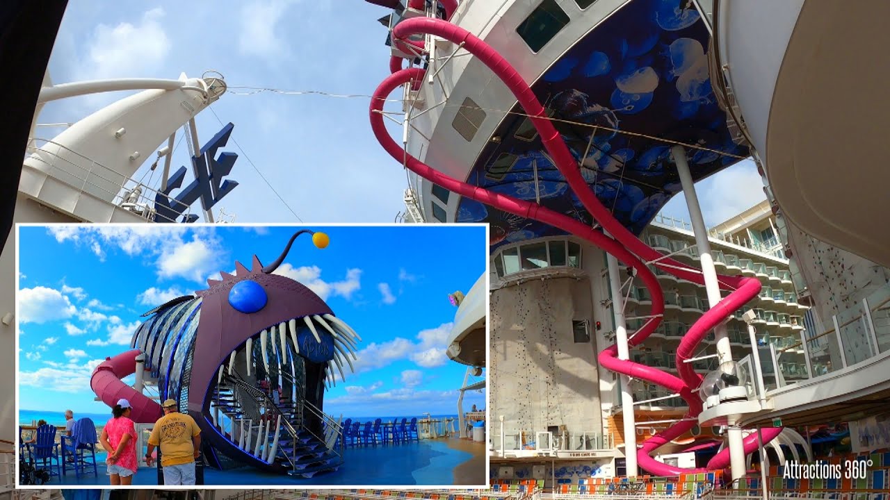 Tallest Slide POV on World's Largest Cruise - Ultimate Abyss - Harmony ...