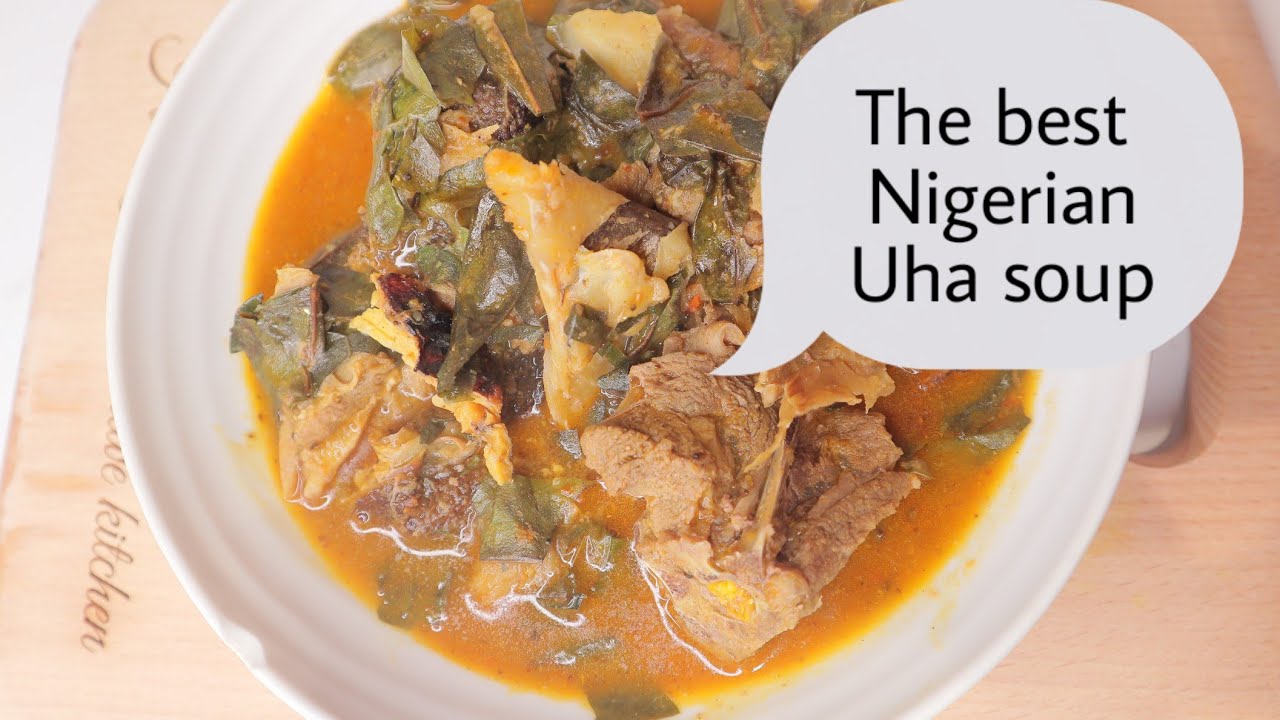 HOW TO MAKE THE BEST NIGERIAN UHA /URA SOUP soup#uhasoup#nigeriansoups ...