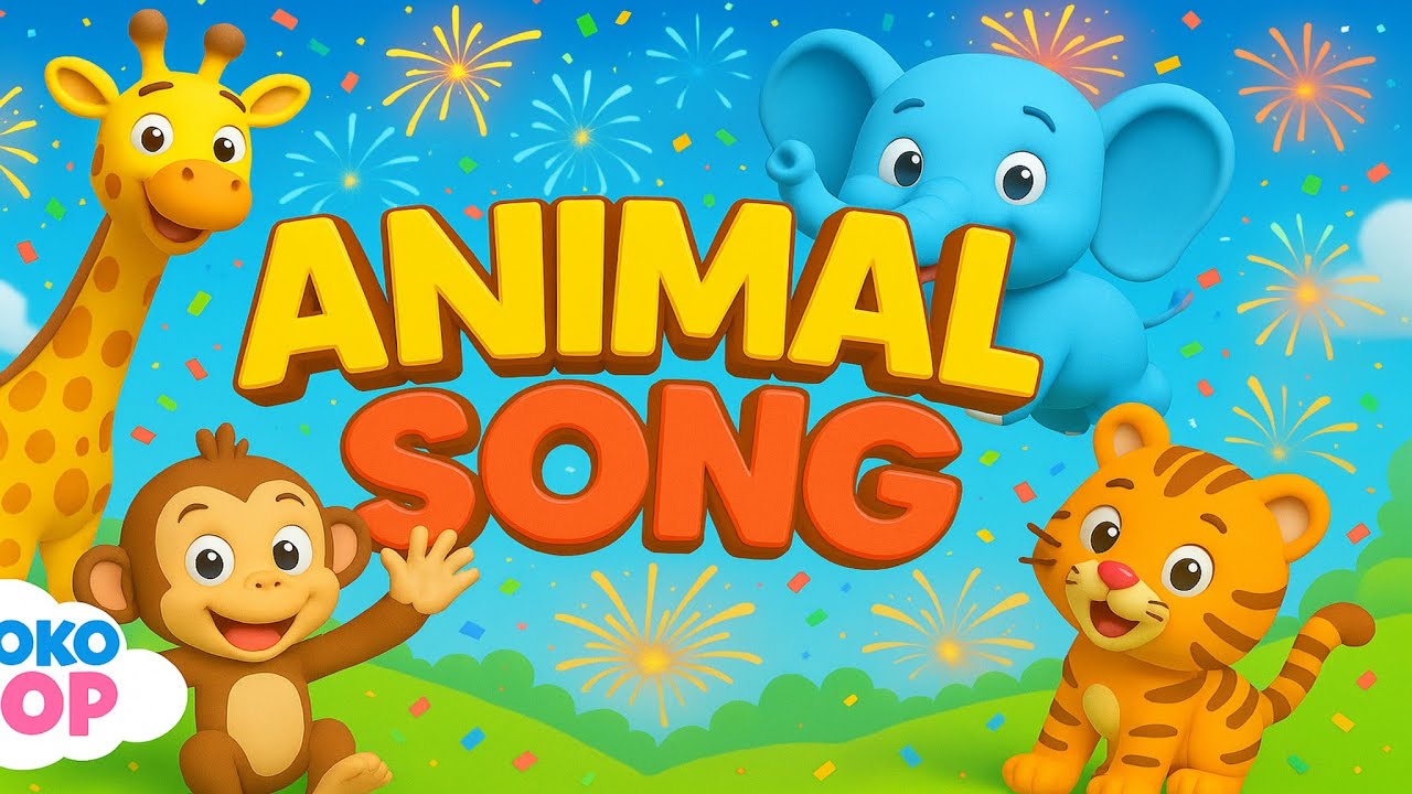 The Animals in the jungle | ANIMALS SONG for kids | Poko Pop Songs ...
