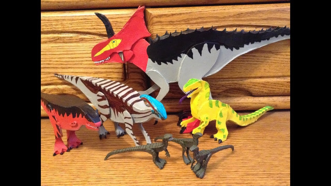 Home made Dino toy ideas - YouTube