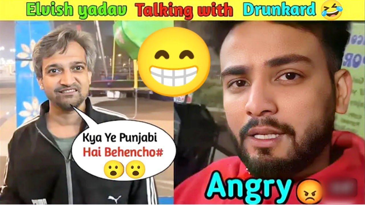 Elvish yadav talking with drunkard😧|| Sharabi ne ye kya bol diya elvish ...