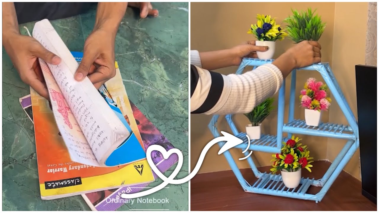 old notebook best craft idea | DIY organiser making at home | Beautiful ...