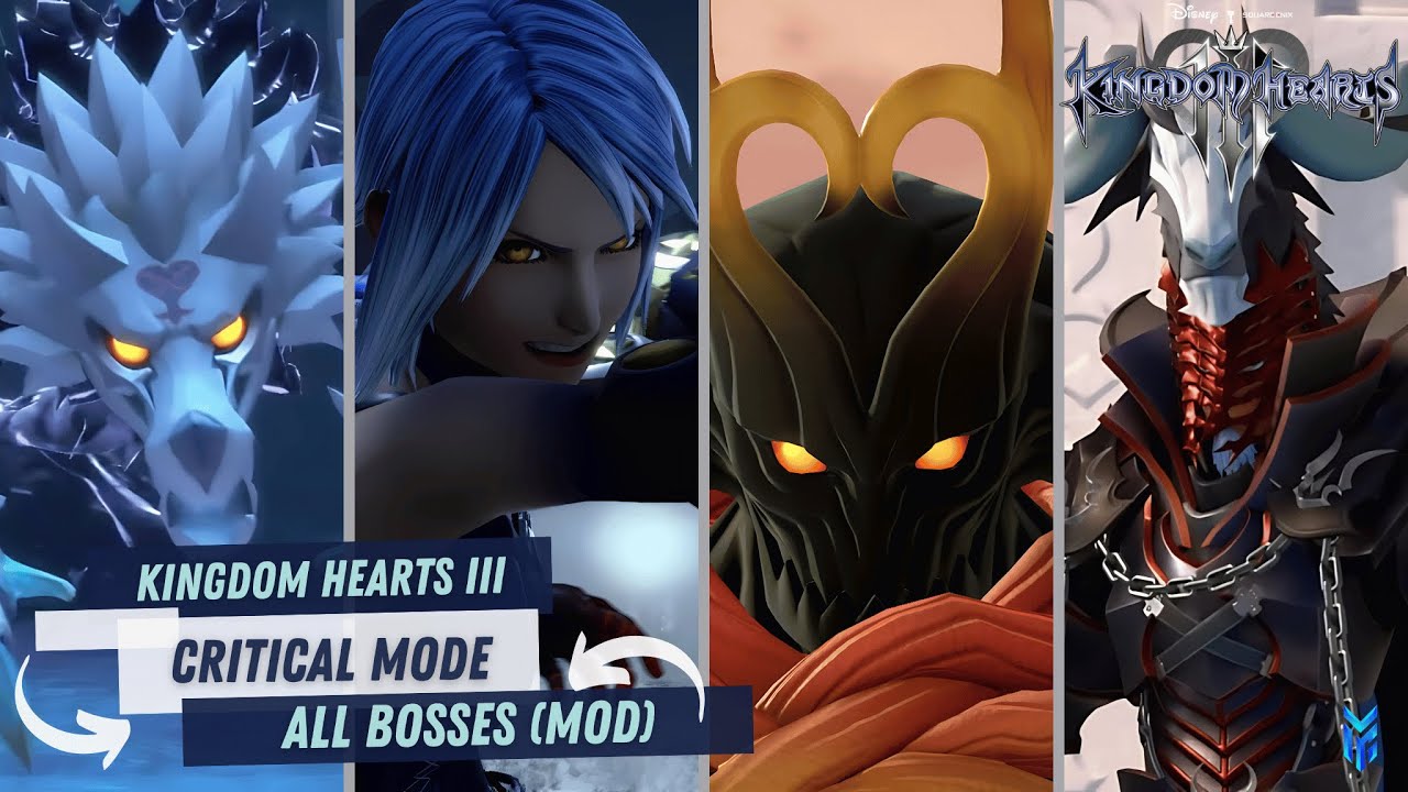 Kingdom Hearts 3: All Bosses Critical Mode! - YouTube