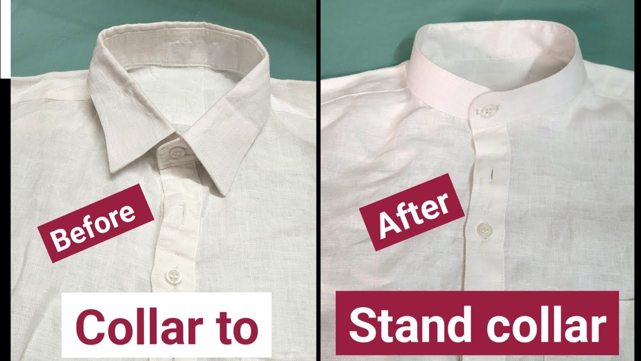 U also change collar to stand collar / Collar nahin pasand toh chinese ...
