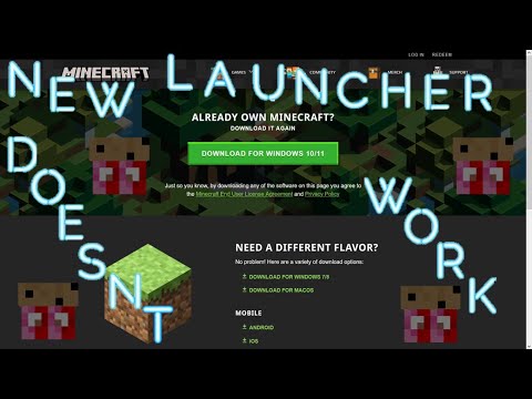 How to fix the new Minecraft launcher - YouTube