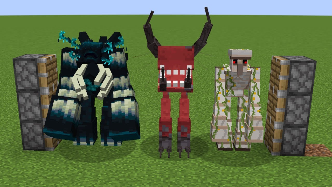 Mutant Warden + Mutant Strider + Mutant Iron Golem = ? - YouTube