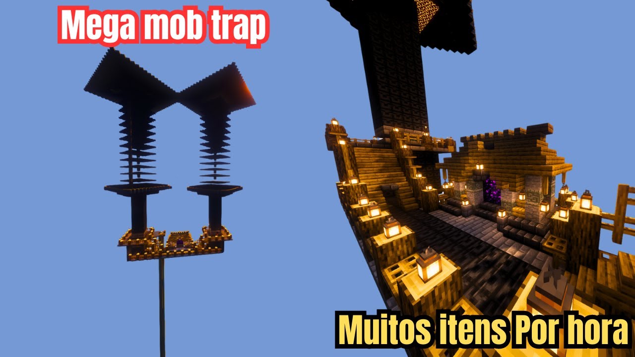 "Construí uma Mob Trap Dupla com Decoração Insana no Minecraft! 🏰💥🎨 ...