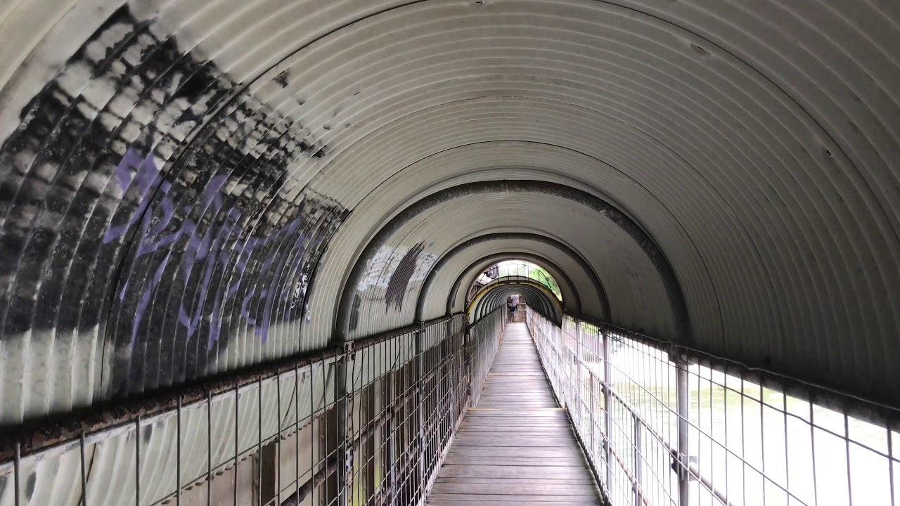 Boambee Bay Train Crossing Bridge - YouTube