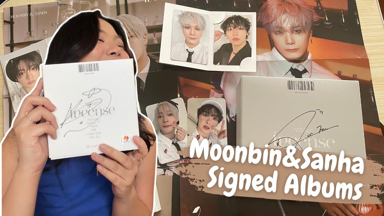 Moonbin & Sanha Signed Albums from Delivered Korea | Kye Sees - YouTube