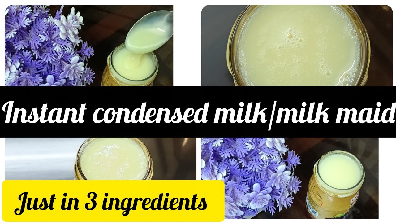Instant condensed milk/ home made milk maid - YouTube