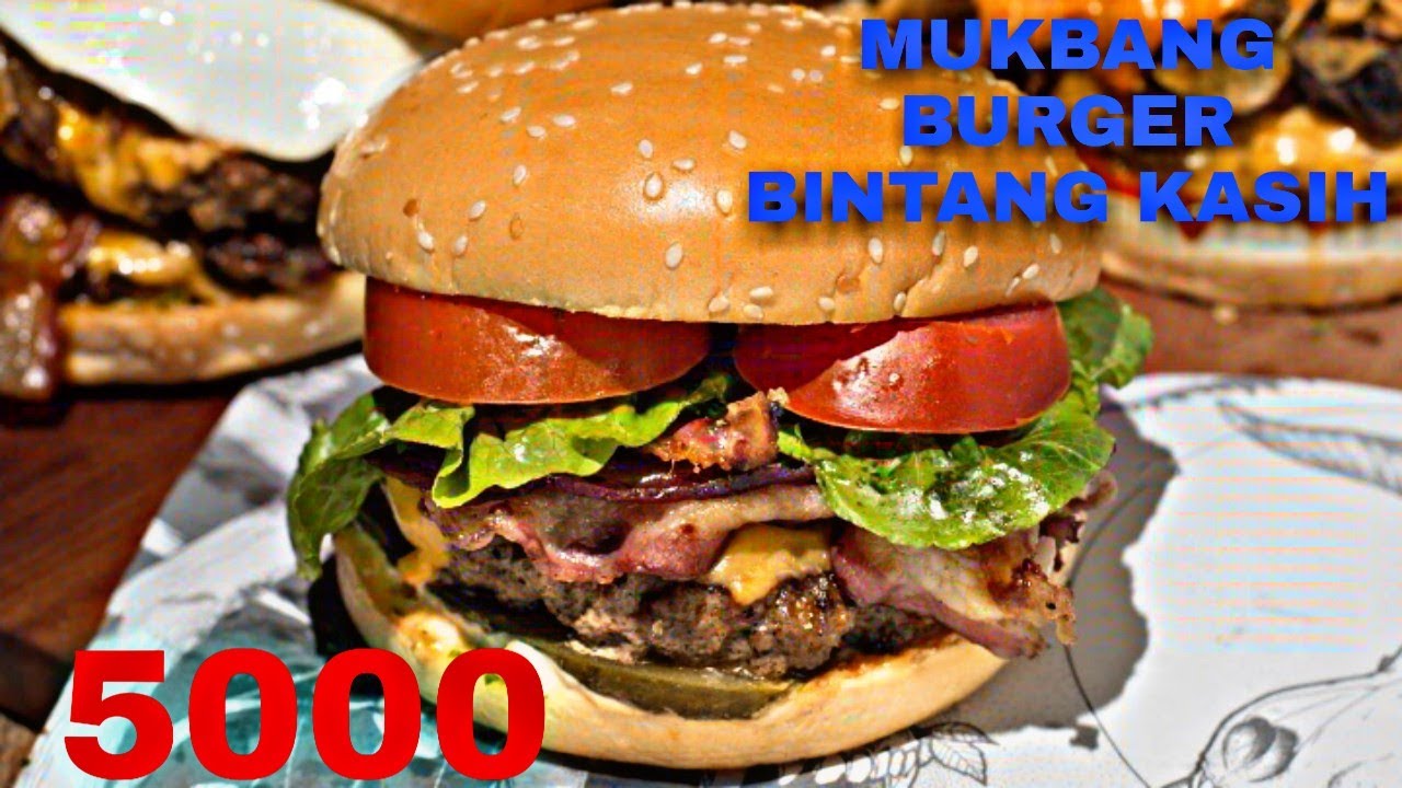 MUKBANG BURGER BINTANG KASIH || ASMR - YouTube