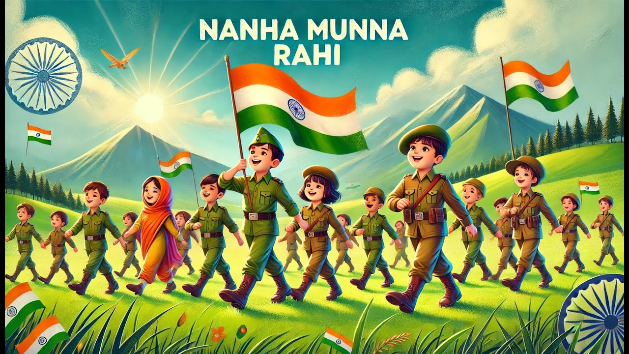Nanha Munna Rahi Hoon | Desh Ka Siphai Hu | Indian Patriotic 3D Song ...