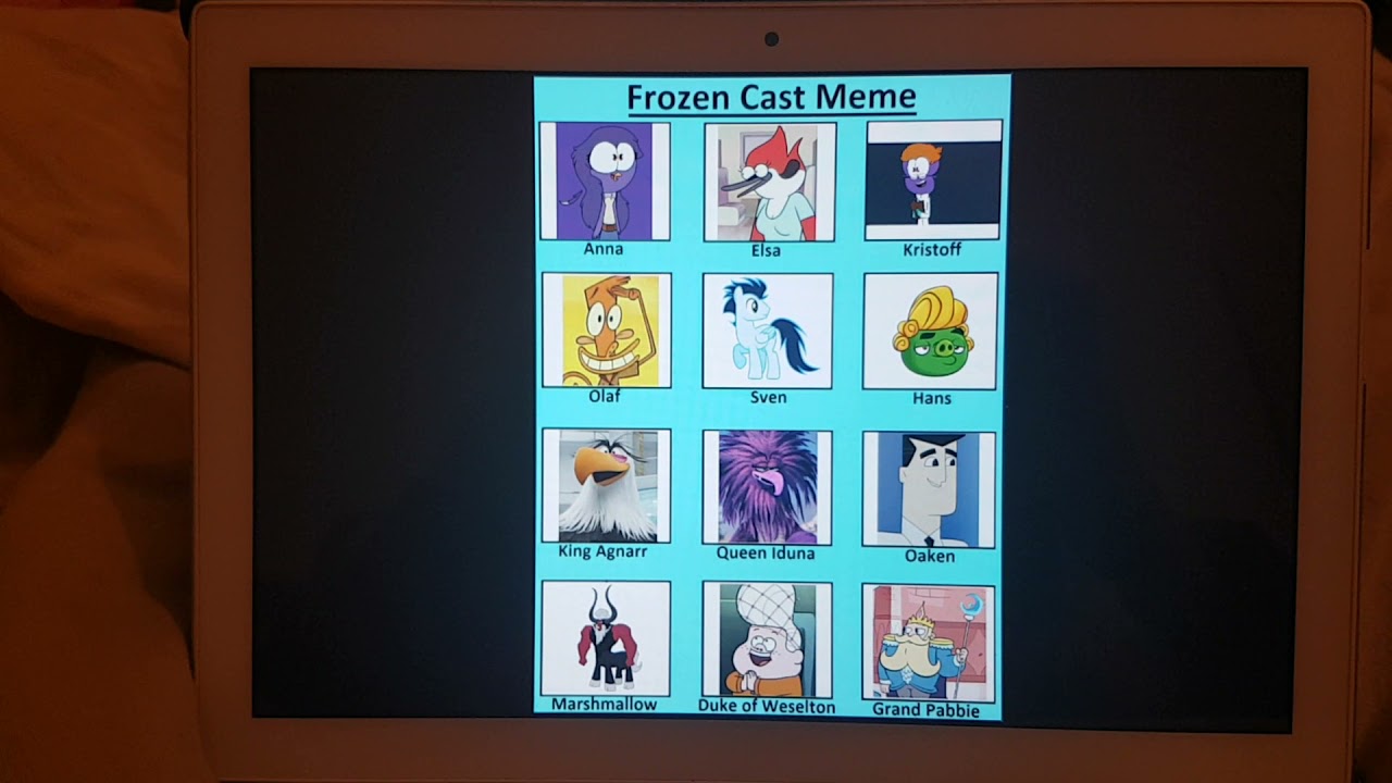 My Frozen cast meme - YouTube