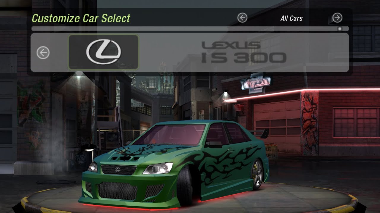 Need for Speed: Underground 2. Lexus IS300 customization and race ...