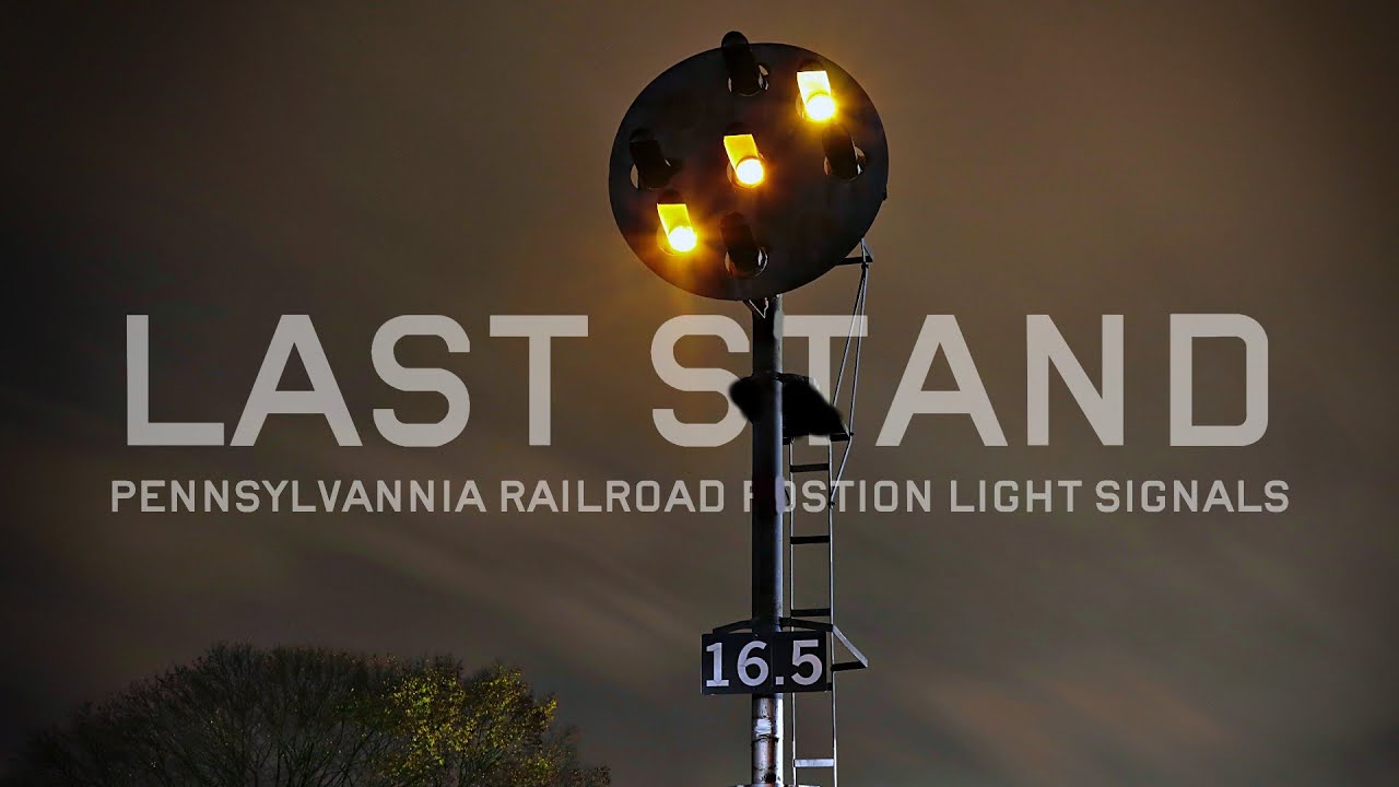 The Final Stand Of The PRR Position Light Signals - YouTube