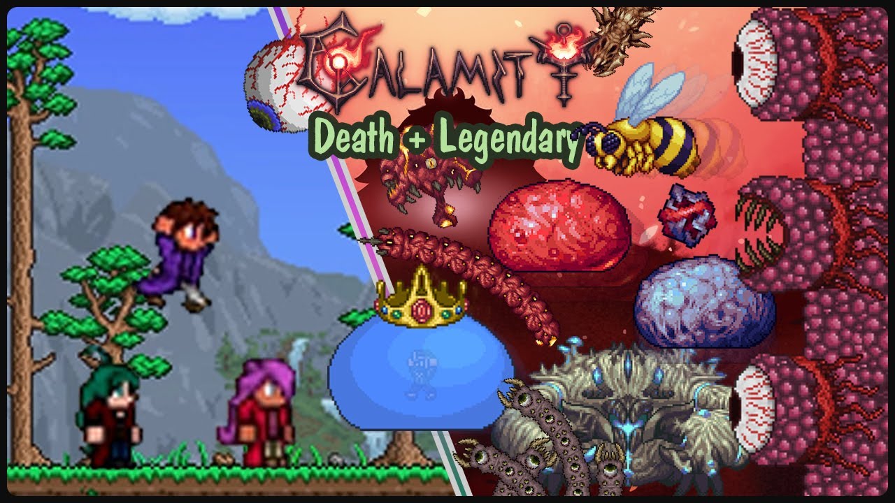 Three Idiots Vs Terraria Calamity's Death Legendary Mode - YouTube