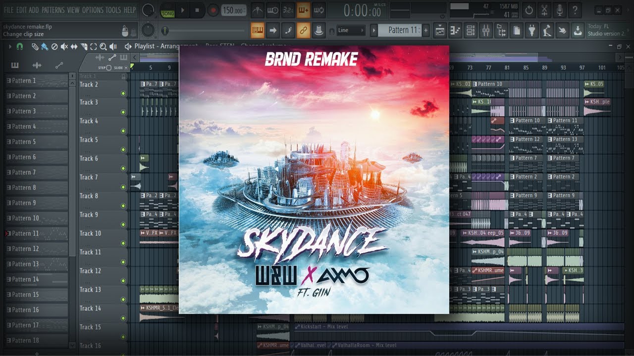 W&W & AXMO - Skydance (ft. Giin) [BRND Remake FREE FLP] - YouTube