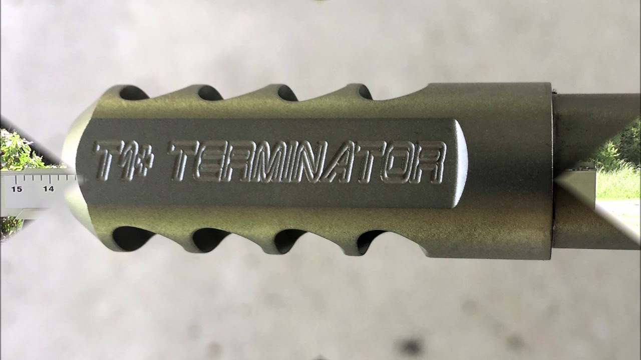 T1+ Terminator on 7mm Remington Magnum T3X Tikka VS Vias style muzzle ...