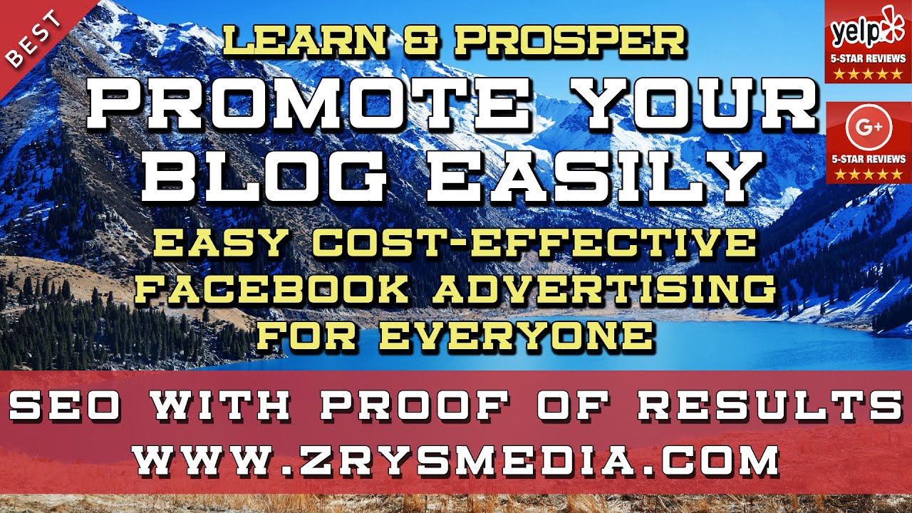 How To Use Facebook Advertising To Promote Your Blog Posts - YouTube