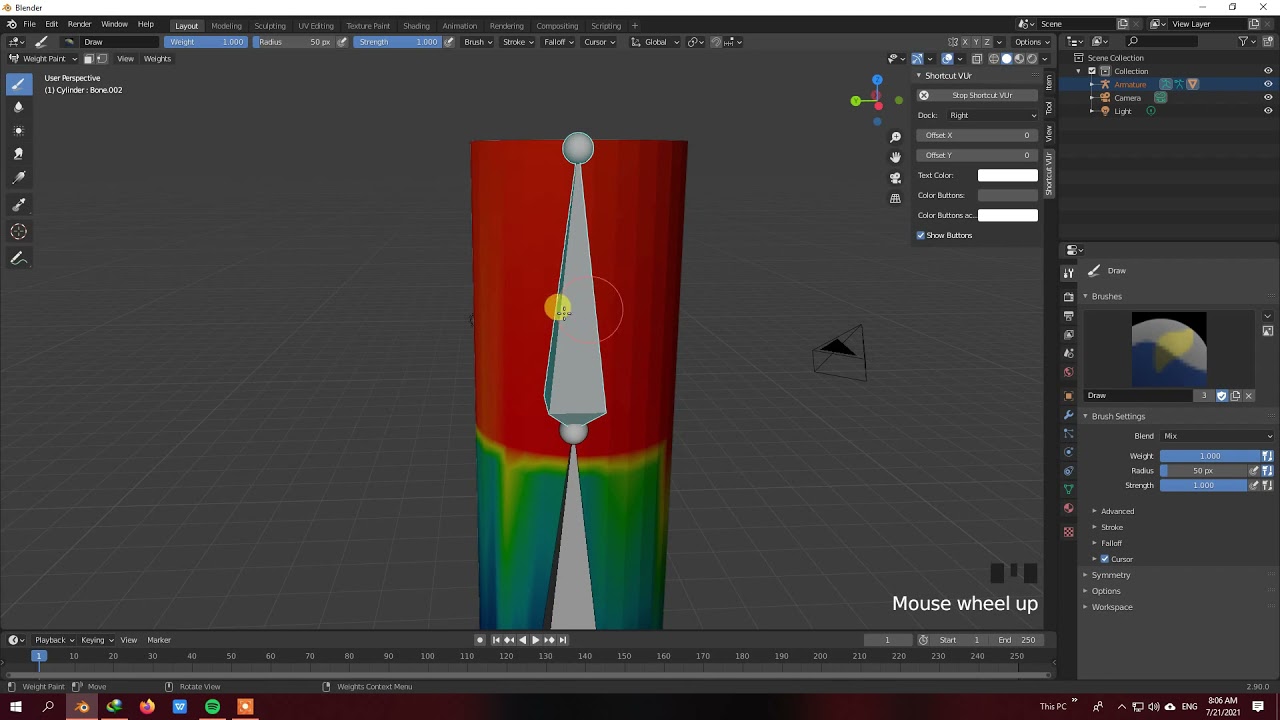 Basic Weight Paint - YouTube