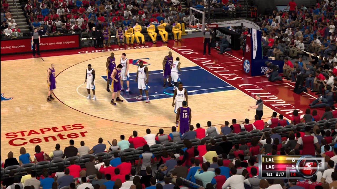 NBA 2K12: Lakers vs Clippers Gameplay - YouTube