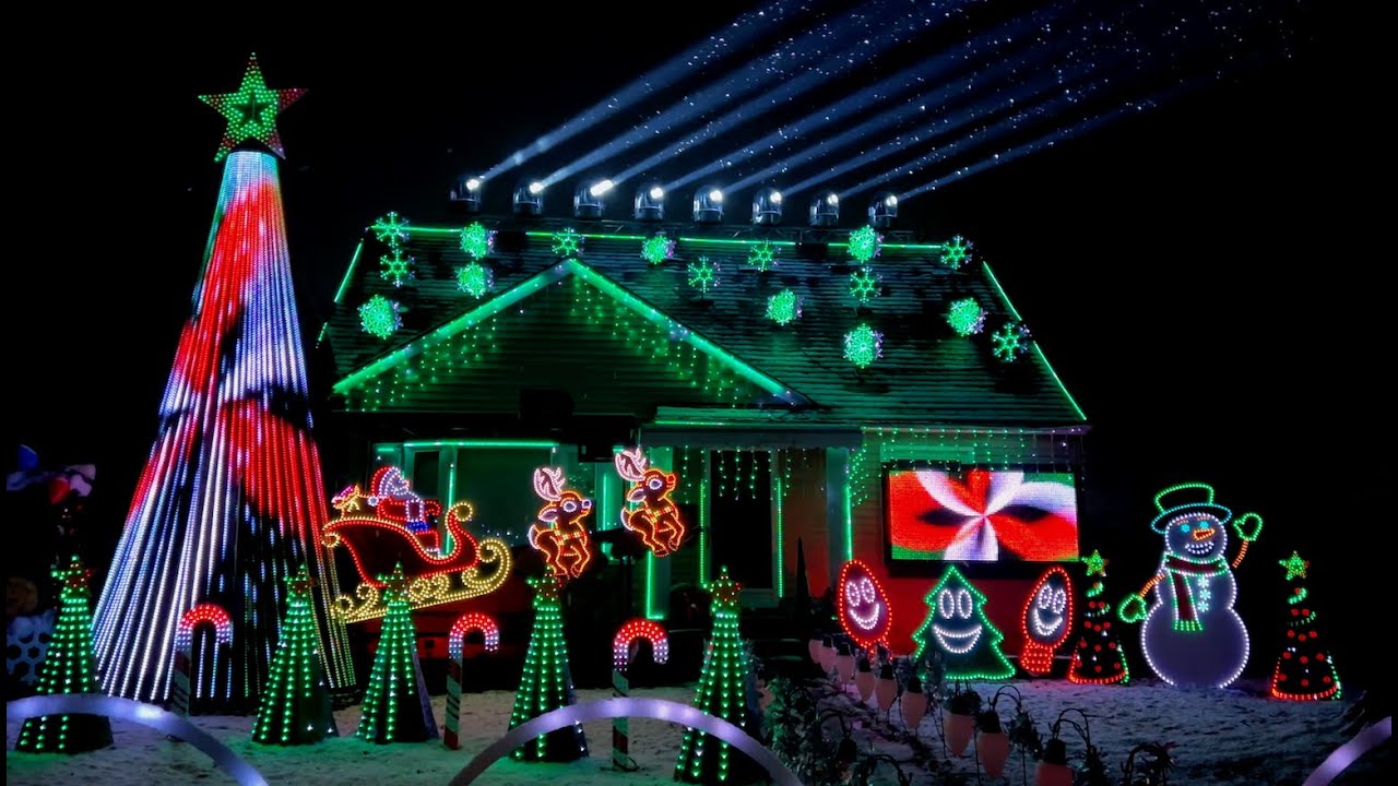 Walker Hayes - Fancy Like Christmas 2023 Christmas Light Show - YouTube
