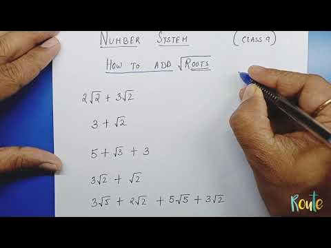 Number system class 9|| how to add square roots.|| simplification of ...
