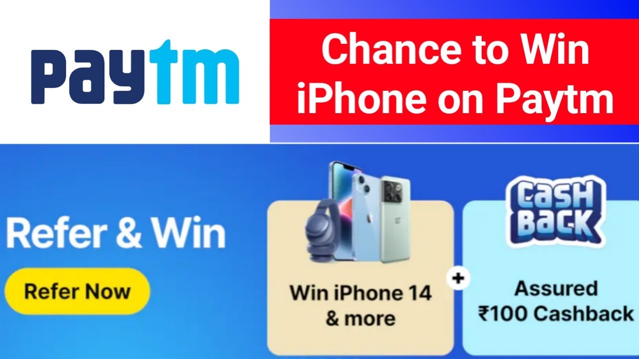 Paytm iPhone Offer. Paytm Refer and Earn. How to get Cashback on Paytm ...