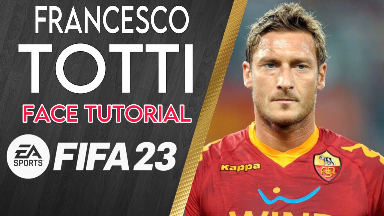 FRANCESCO TOTTI FACE FIFA 23 | PRO CLUBS | CLUBES PRO | LOOKALIKE ...