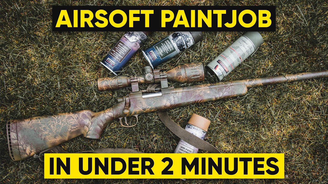 How to paint a rifle (Airsoft Paintjob Tutorial) - YouTube