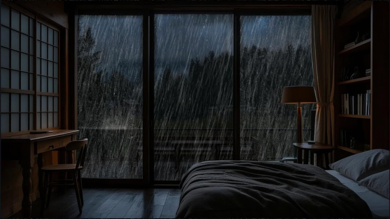Rain & Rolling Thunder – Fall Asleep Fast, Bye Insomnia🌧️ - YouTube